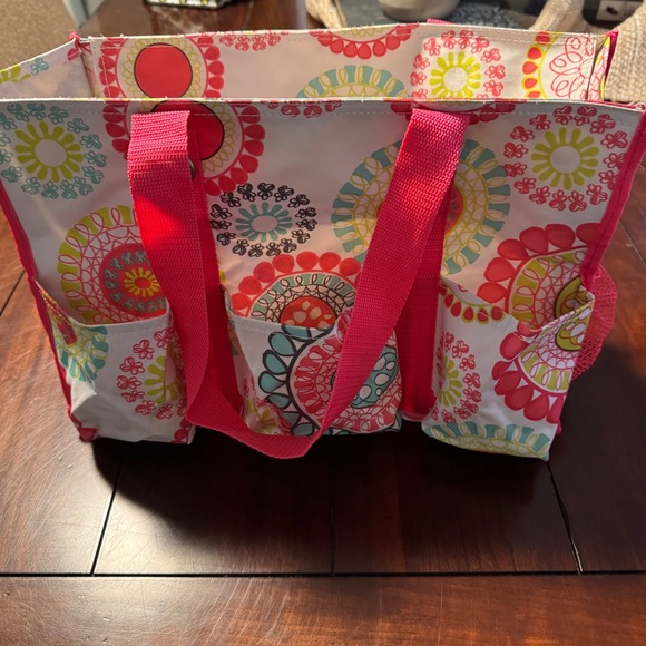 thirty-one | Bags | Thirty One Organizing Tote Bag Multi Color Floral ...